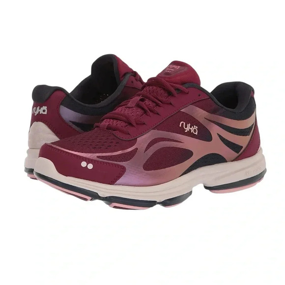 Ryka | Shoes | Ryka Women Devotion Plus 2 Plum Red Walking Shoe Sneaker ...